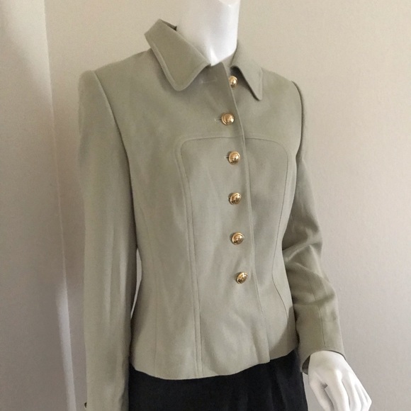 Escada | Jackets & Coats | Escada Gold Buttons Jacket | Poshmark